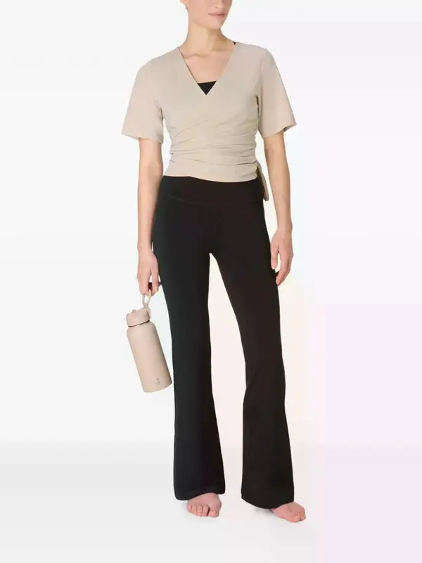 Sweaty Betty Ribbed Flared Leggings - Black