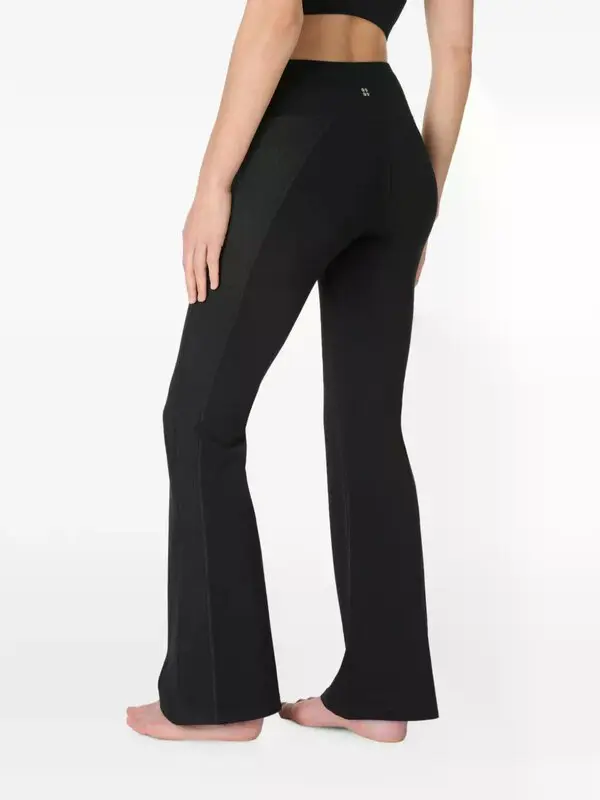 Sweaty Betty Ribbed Flared Leggings - Black
