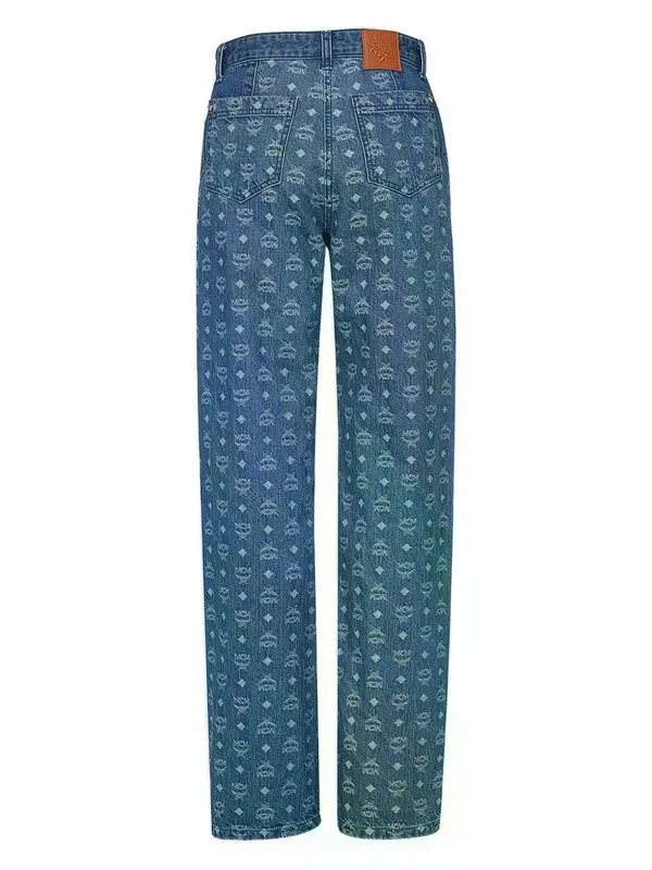 Mcm Monogram Jacquard Jeans