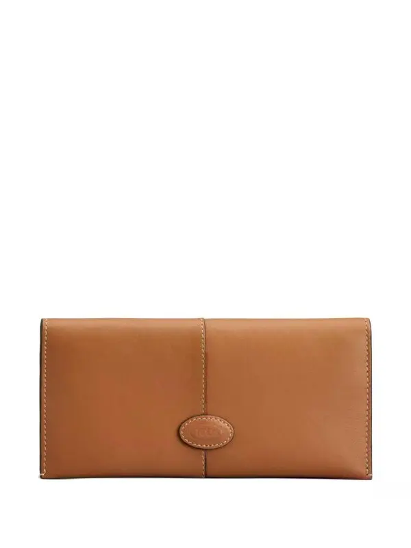 TOD'S Vertical Leather Wallet - Brown