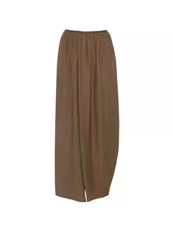FORTE_FORTE Front Slit Draped Skirt