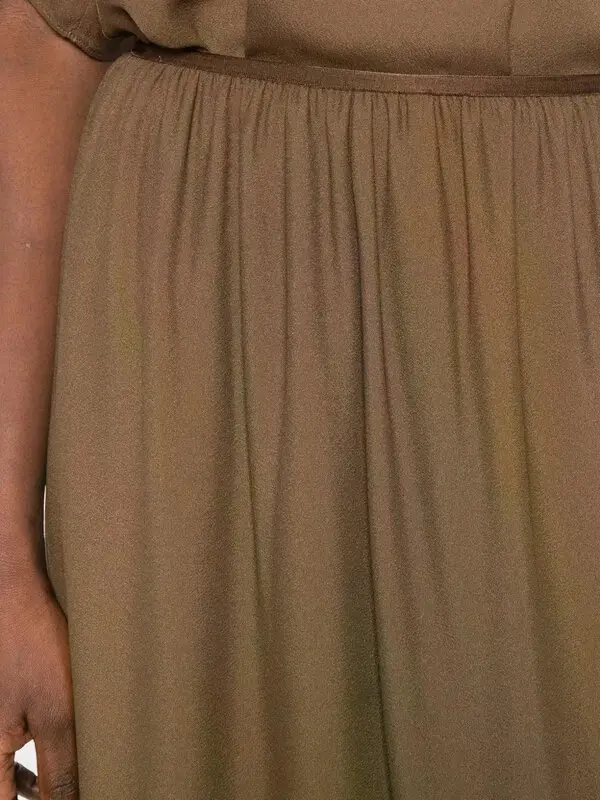 FORTE_FORTE Front Slit Draped Skirt