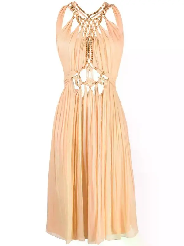 Alberta Ferretti Embellished Knee-length Dress