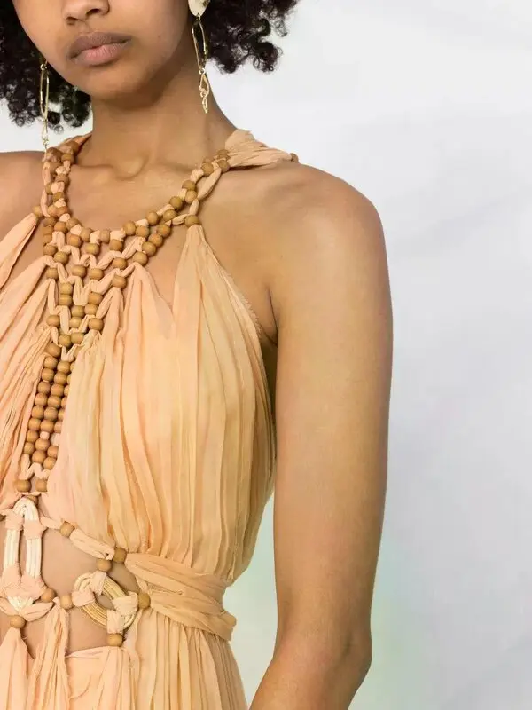 Alberta Ferretti Embellished Knee-length Dress