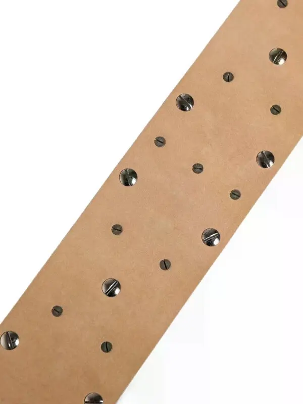 Dolce & Gabbana Embellished Studded Metallic Leather Belt