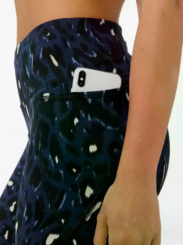 Sweaty Betty Leopard Print High-waisted Shorts