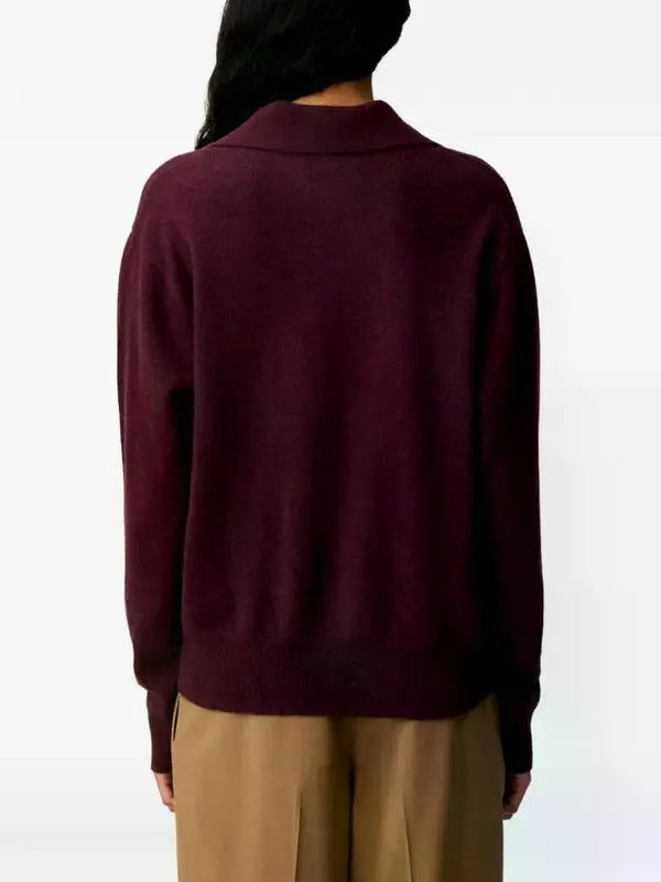 Claudie Pierlot Wool And Cashmere Jumper With Embroidered Logo