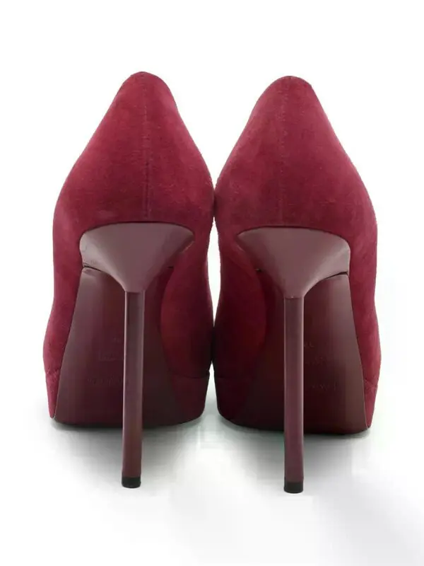 Saint Laurent Suede Platform Pumps