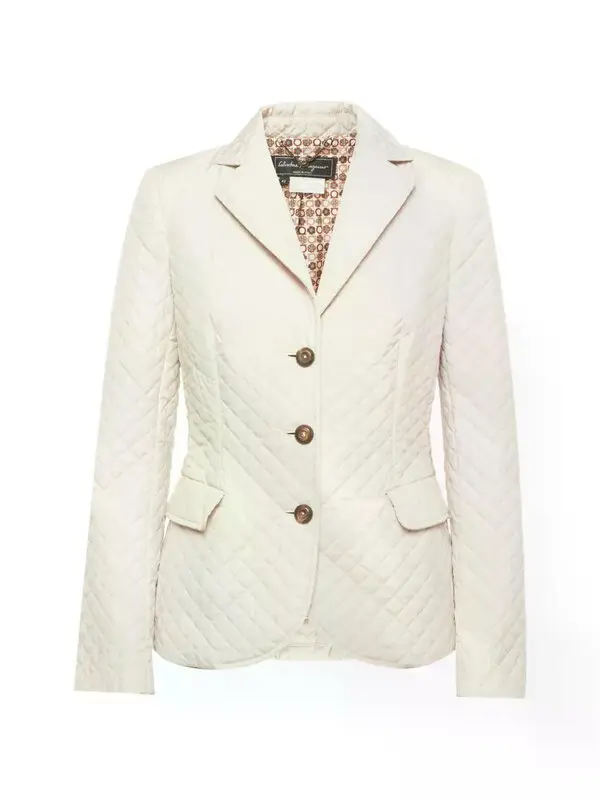 FERRAGAMO Quilted Single-breasted Blazer