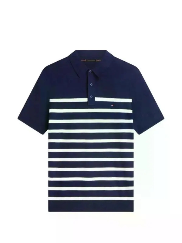 Tommy Hilfiger Horizontal-stripe Embroidered-logo Sweater