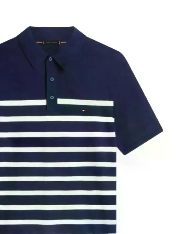 Tommy Hilfiger Horizontal-stripe Embroidered-logo Sweater