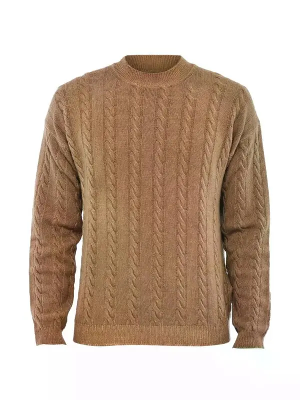 Woolrich Virgin Wool Aran Knit Sweater