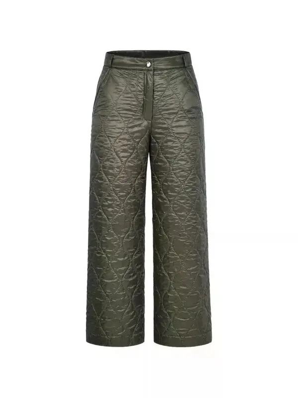 Woolrich Padded Quilted Wide Leg Trousers