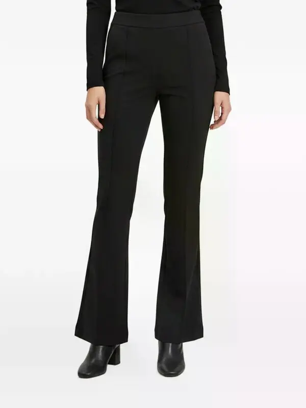 Fendi Jersey Logo Band Flared Trousers