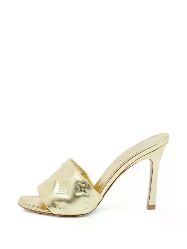 LOUIS VUITTON Revival Monogram Leather Sandals