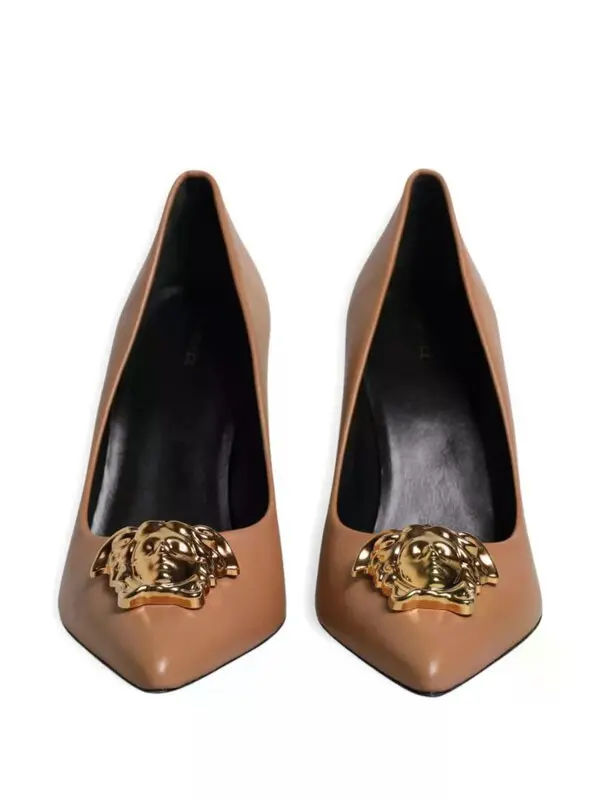 Versace Medusa Plaque Pointed-toe Pumps
