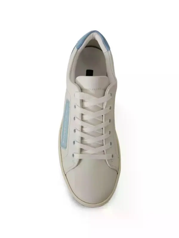 Dolce & Gabbana Logo Patch Leather Sneakers