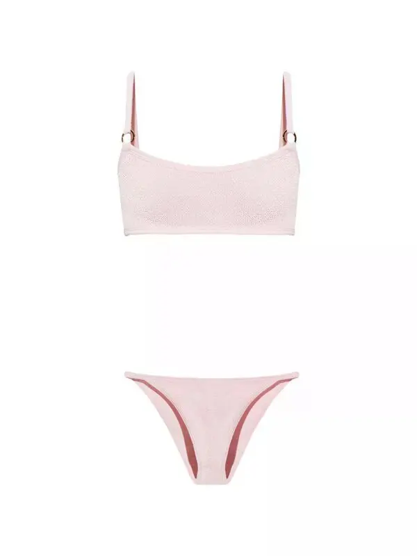 Hunza G Iris Crinkle-effect Bikini - Pink