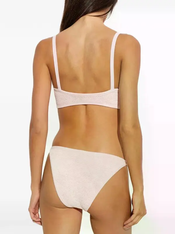 Hunza G Iris Crinkle-effect Bikini - Pink