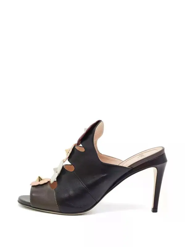 Fendi Flowerland Cut-out Stiletto Sandals