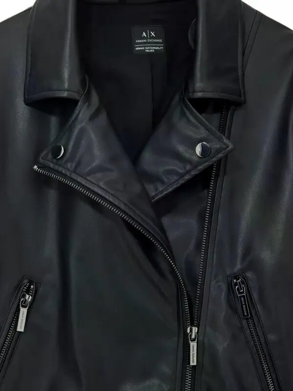 Emporio Armani Grained-texture Zip-fastening Jacket