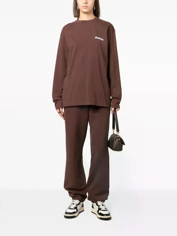 Jacquemus Long Sleeve T-shirt With Logo Print