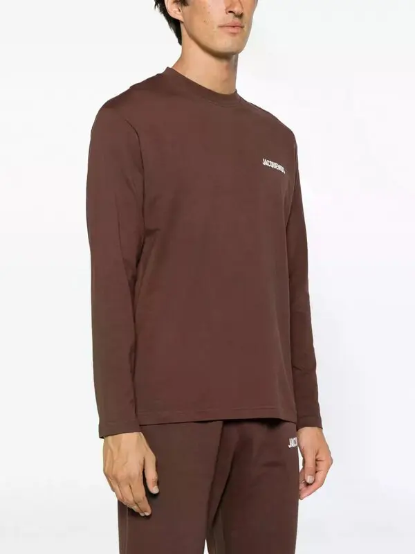 Jacquemus Long Sleeve T-shirt With Logo Print
