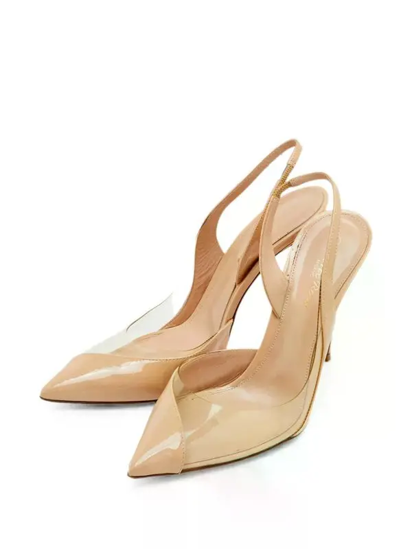 GIANVITO ROSSI Plexi Slingback Pumps