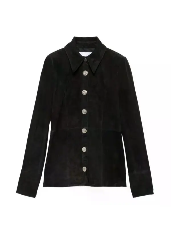 Galvan Suede Pointed Collar Jacket