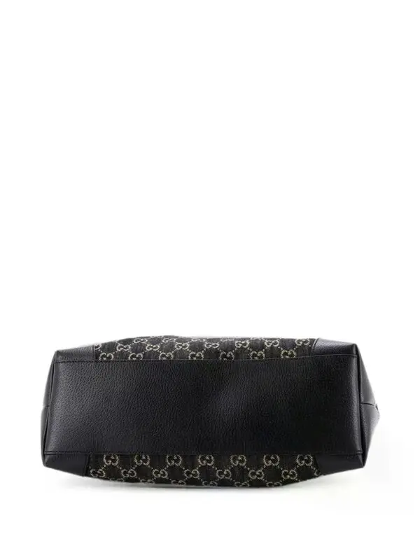 Gucci Ophidia Shopping Gg Denim Medium Tote Bag - Black