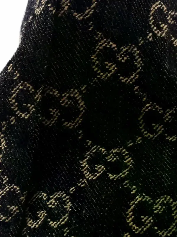 Gucci Ophidia Shopping Gg Denim Medium Tote Bag - Black