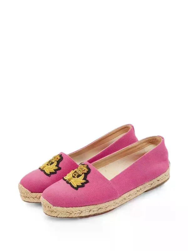 CHRISTIAN LOUBOUTIN Galia Embroidered Espadrilles - Pink