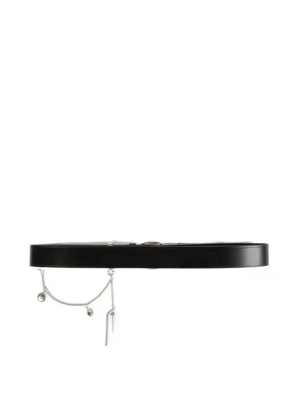 ANN DEMEULEMEESTER Ranja Charm-detail Belt - Black