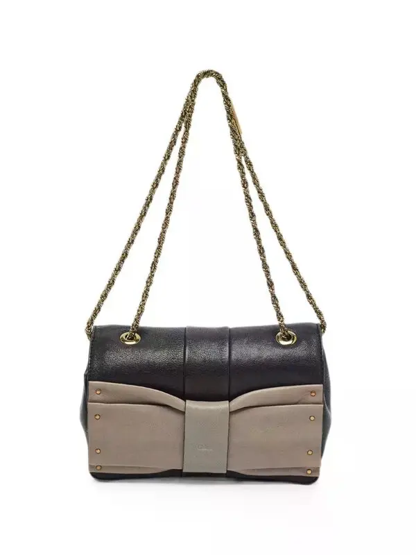 Chloé June Bow Shoulder Bag - Black