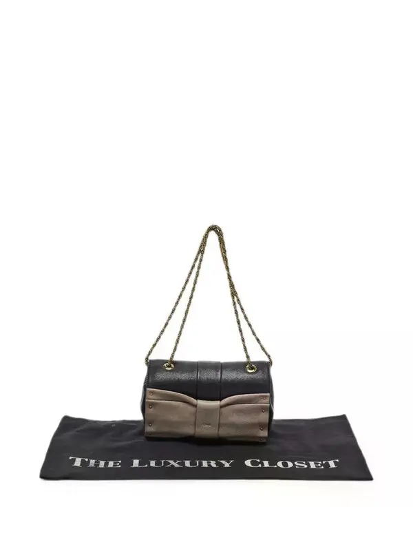 Chloé June Bow Shoulder Bag - Black