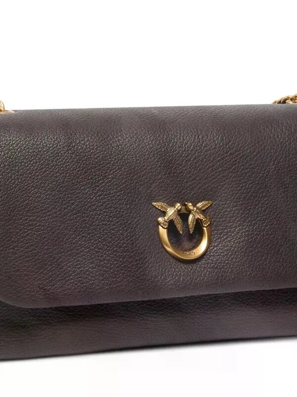 Pinko Love Birds Leather Shoulder Bag