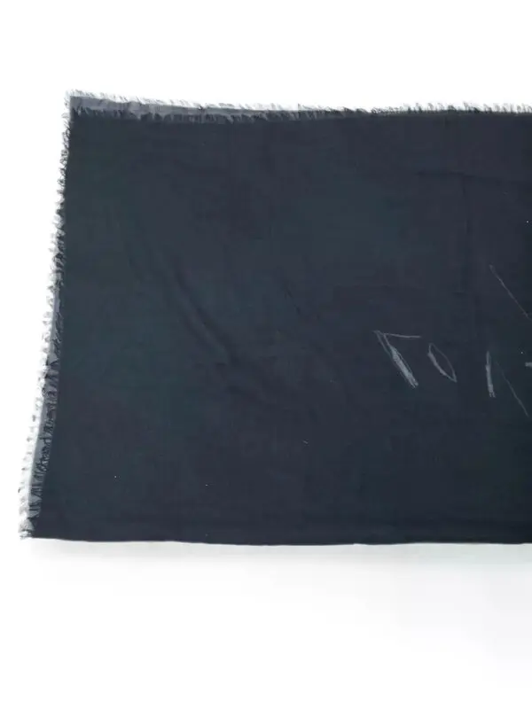 ANN DEMEULEMEESTER Vesta Lovers-print Scarf - Black