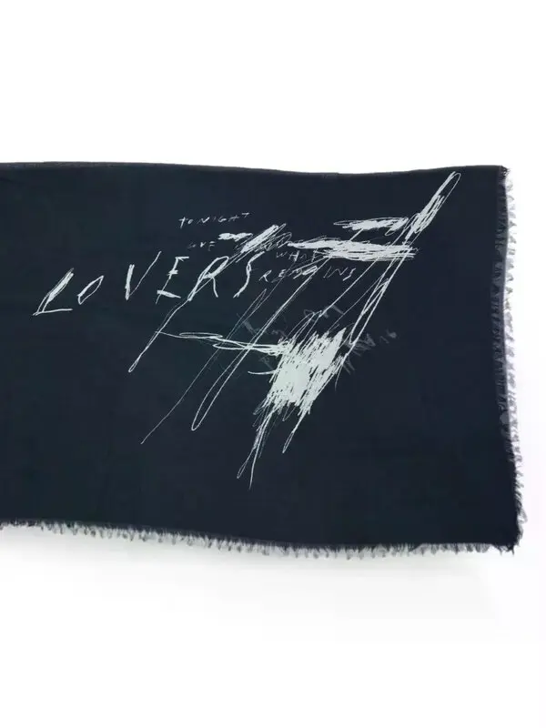 ANN DEMEULEMEESTER Vesta Lovers-print Scarf