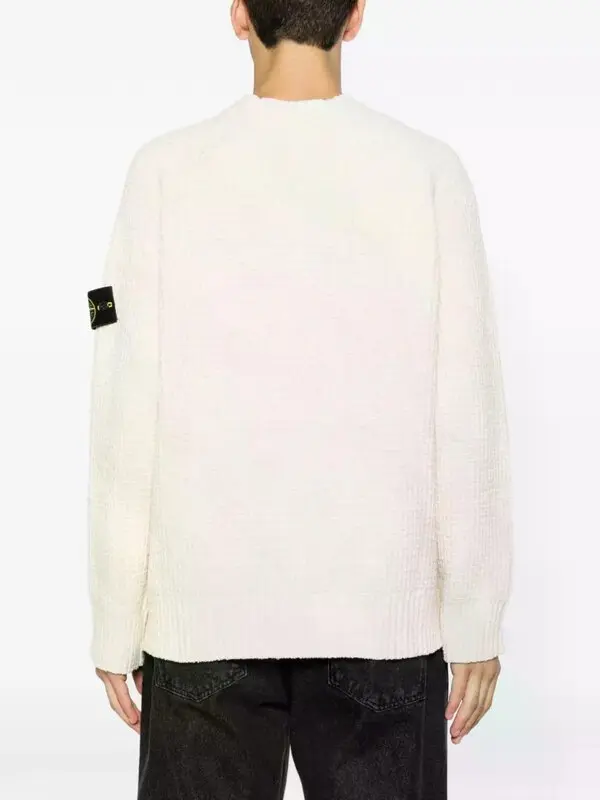 Stone Island Long Sleeve Crew Neck Sweater - Neutrals