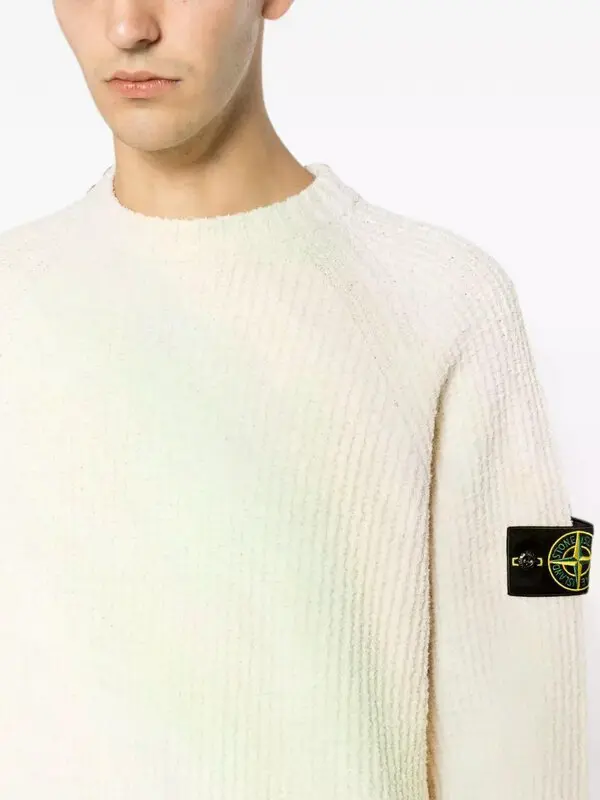 Stone Island Long Sleeve Crew Neck Sweater - Neutrals