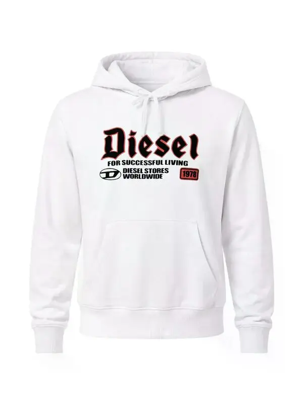 DIESEL® Flocked Logo Hoodie