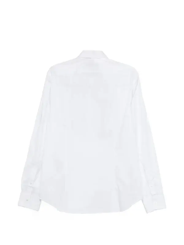 MANUEL RITZ Logo-patch Spread-collar Shirt