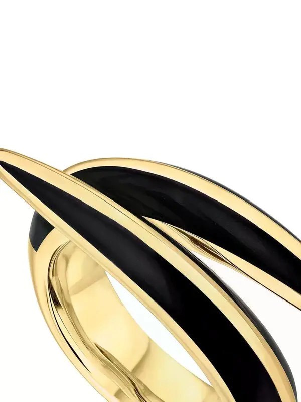 SHAUN LEANE Sabre Deco Crossover Ring - Gold