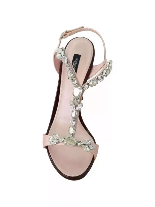 Dolce & Gabbana Keira Crystal-embellished Slingback Sandals