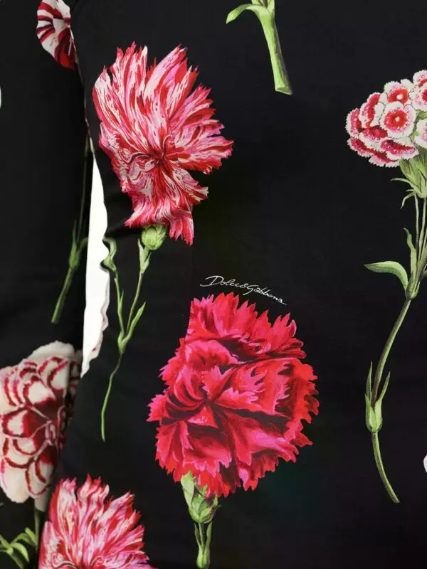 Dolce & Gabbana Floral Print Long Sleeve Blouse