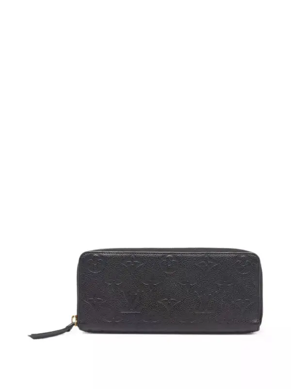 LOUIS VUITTON 2020 Clemence Monogram Empreinte Wallet - Black