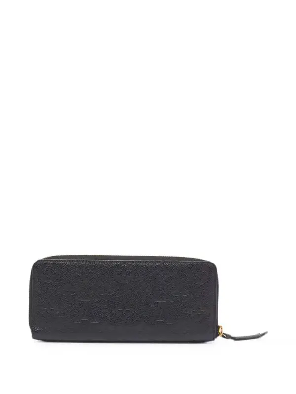 LOUIS VUITTON 2020 Clemence Monogram Empreinte Wallet - Black
