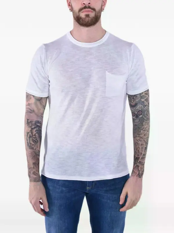 BLAUER. Chest-pocket T-shirt