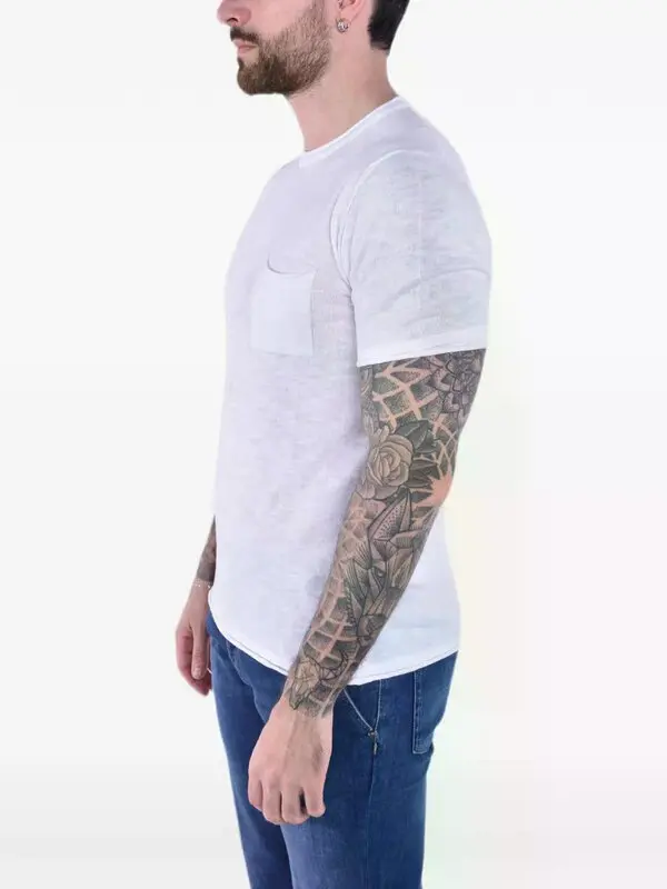 BLAUER. Chest-pocket T-shirt