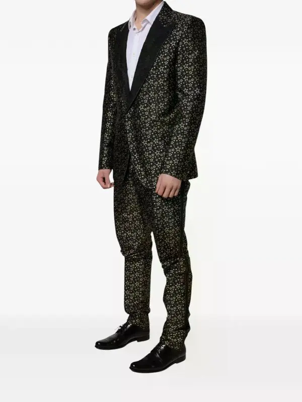 Dolce & Gabbana Sicilia Star-jacquard Suit - Black